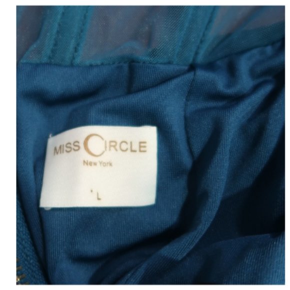Miss Circle | Dresses | Irisa Teal Blue Draping Off Shoulder Corset ...